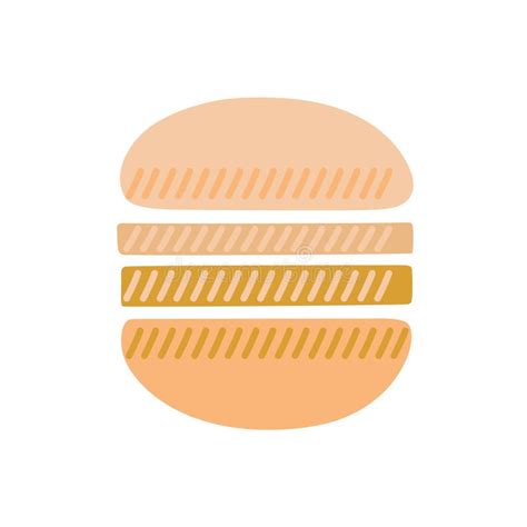 Round Striped Abstract Shape Circle Vector Illustration Minimalist Design Element Stock Vector