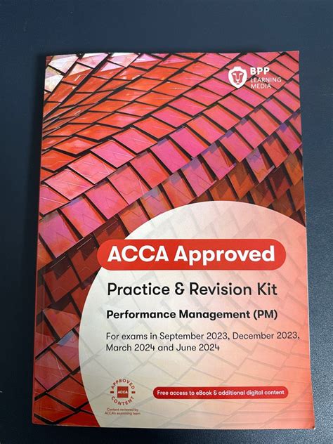 Bpp Acca Performance Management March 2023 Hobbies And Toys Books