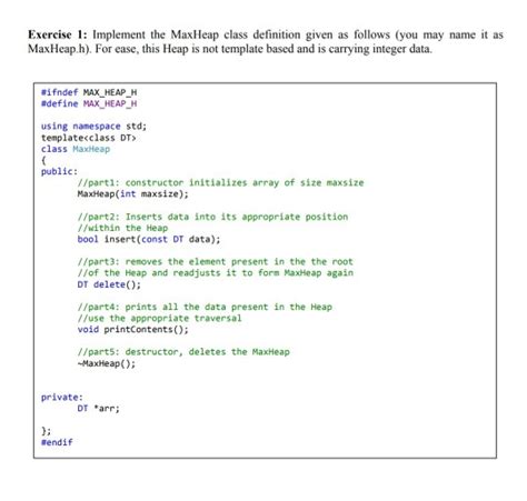 Solved Heaps Objective The Objective Of This Experiment Is