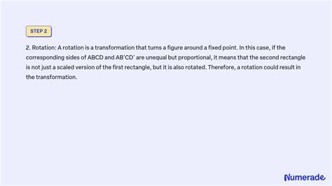 Solved A Rectangle Abcd Is Transformed To Form Another Rectangle Abc