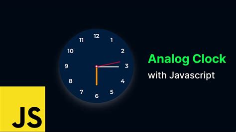 build an analog clock with javascript javascript javascriptproject