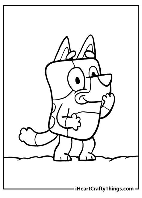 Bluey Doctor Coloring Page