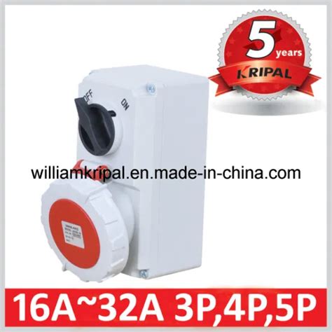 Ip67 32a 3p N E Wall Mounted Switch Socket Wall Mounted Switch Socket And Industrial