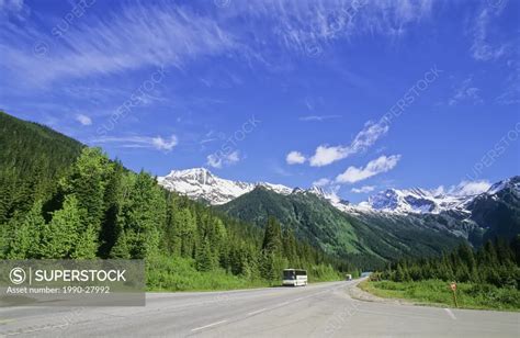 Trans Canada Highway Through Rogers Pass Glacier National Park
