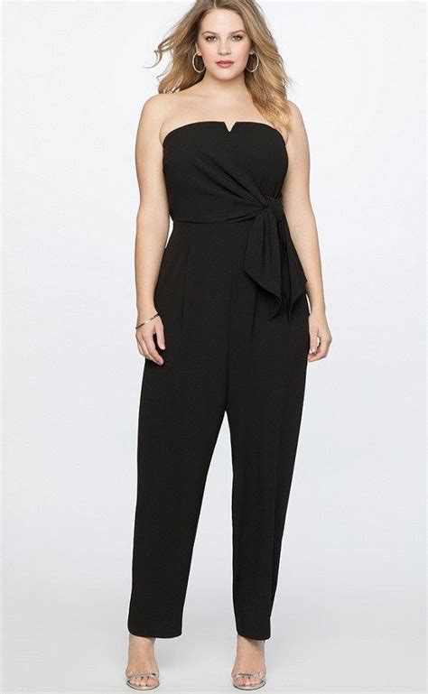 Plus Size Black Evening Jumpsuit Plus Size Black Jumpsuits For