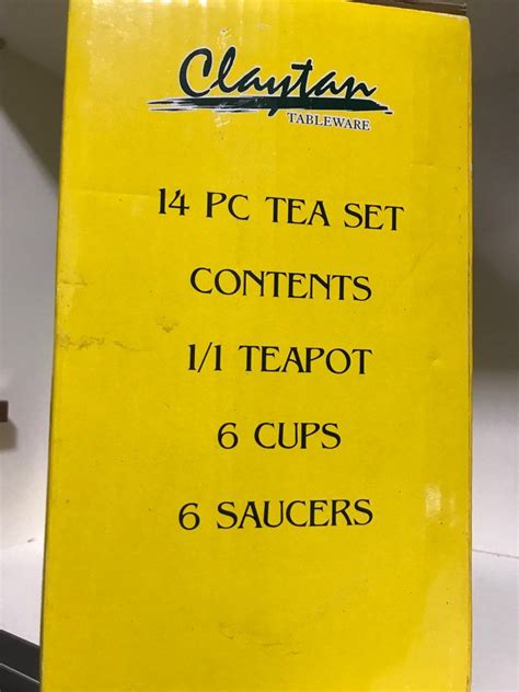 Claytan 14 Piece Tea Set Furniture And Home Living Kitchenware