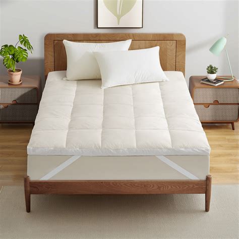 Organic Cotton Queen Twin King Full Size Mattress Topper Feather Bed