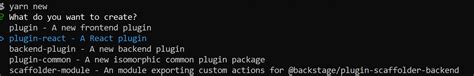 🚀 feature add plugin react template to backstage cli · issue 15065