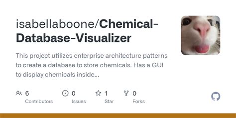 Github Isabellaboonechemical Database Visualizer This Project