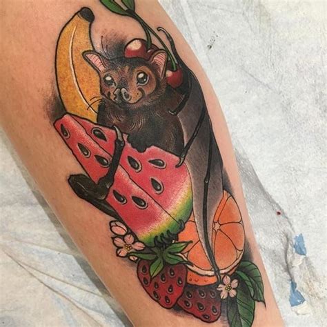 Fruit Bat Tattoo