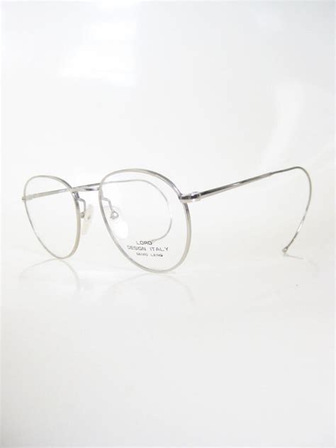 Round Wire Rim Mens Glasses Silver Metallic P3 Eyeglasses