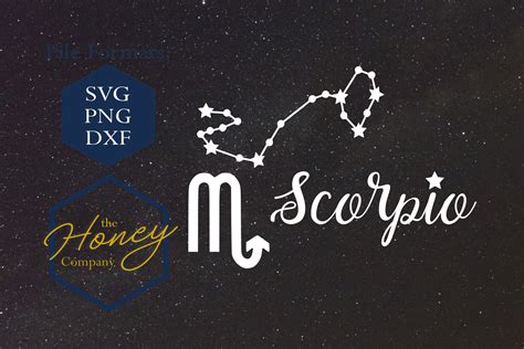 Scorpio Svg Png Dxf Zodiac Cutting File Vector Download