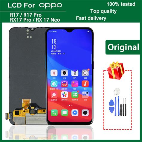 อะไหล่หน้าจอสัมผัส Lcd แบบเปลี่ยน สําหรับ Oppo R17 R17 Pro Shopee