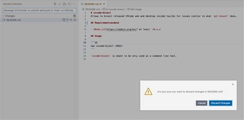 Custom Dialog Appears When Discarding A Change With RemoteHub Extension Issue
