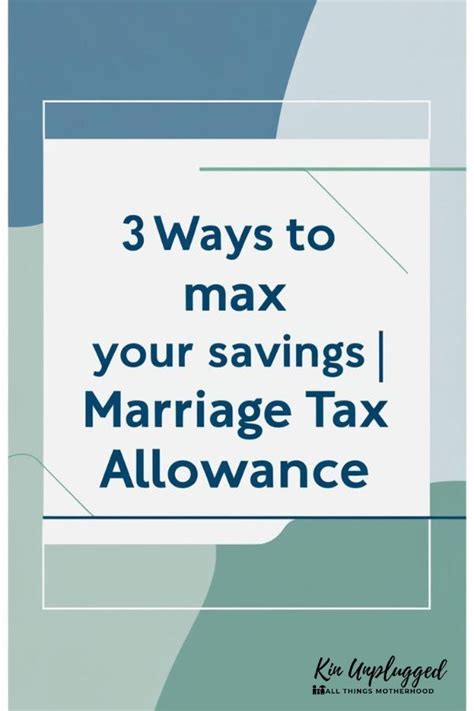 Marriage Tax Allowance How To Save Up To £1260 A Year