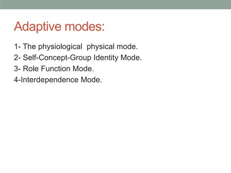 Roy Adaptation Model Pptx