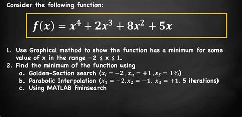 Solved Provide Matlab Code ﻿consider The Following