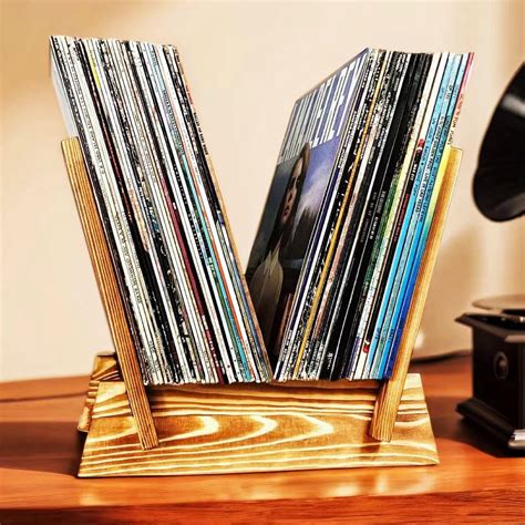 Badalu Vinyl Record Storage Holder Vinyl Records Storage With Non Slip Deep Groove