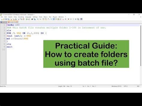 Beginners Guide How To Create Bulk Folders Using Batch File Windows