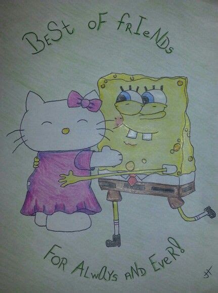 Hello Kitty And Spongebob Best Of Friends Hello Kitty Kitty Spongebob