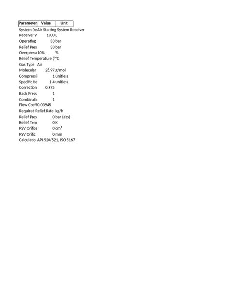 Oilgas Psv Orifice Sizing With Formulas Pdf