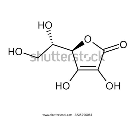 비타민 C 분자 구조 비타민 C 스톡 벡터로열티 프리 2235790081 Shutterstock