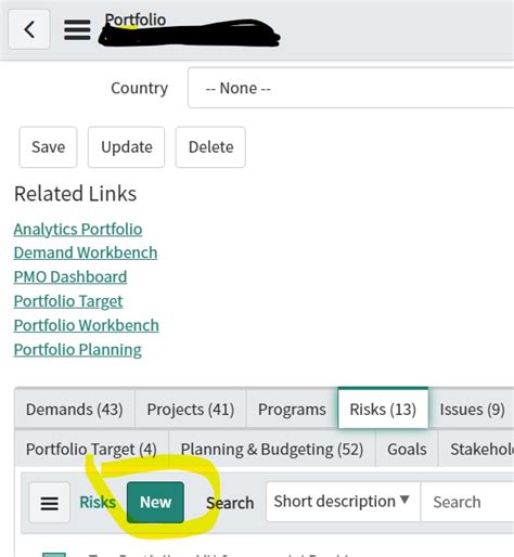 how to hide new button from risks and issues re servicenow community