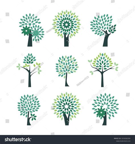 Abstract Tree Roots Vector Outline Illustration Stock Vector Royalty Free