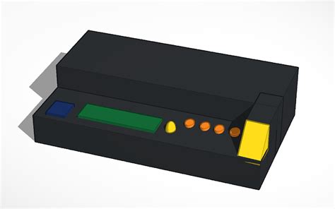 3d Design Biometric Attendance 2nd Design Tinkercad