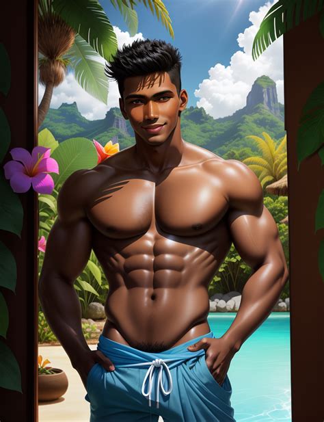 Young Tahitian Guy Exposing His Hot Body By Mistermanofficial On Deviantart