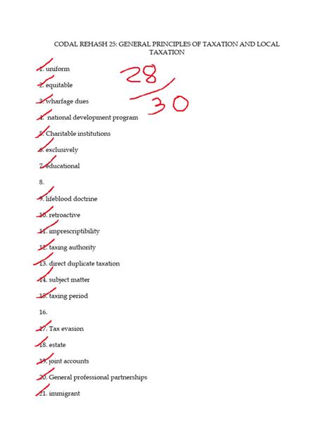 Codal Rehash 25 General Principles Of Taxation And Local Taxation Pdf