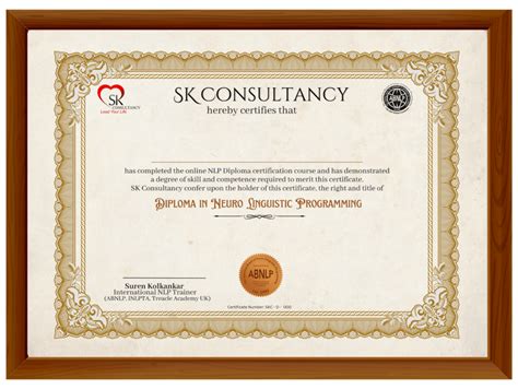 Nlp Diploma Certification Course Online Sk Consultancy