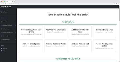 Tools Machine Online Multi Tools Php Script By Codehap Codester