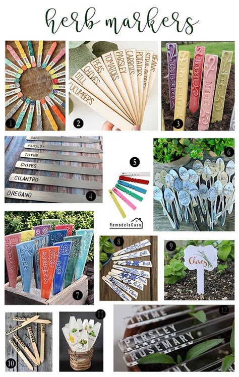 Beautiful Herb Markers For Your Garden How Can This