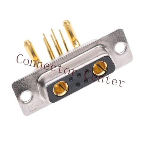 PCB Solder Large Current W Dsub DB Female Connector Pin Right Angle Degree In Connectors