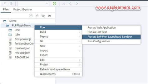 SAP Fiori Launchpad Plugin Extension