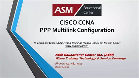 Cisco CCNA PPP Multilink Configuration PPTX Computer Networking Computing