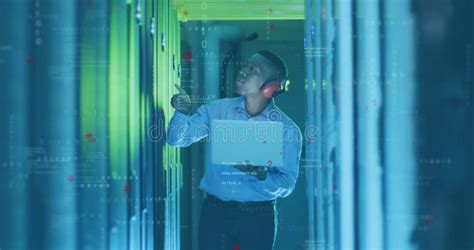 Image Of Computer Language Binary Codes African American Male