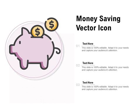 Money Saving Vector Icon Ppt Powerpoint Presentation Professional Visuals