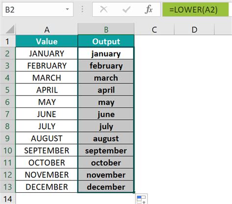 Lower Excel Function Formula Examples How To Use Lower Excel Function Formula Examples How To Use