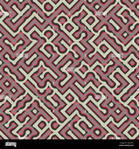 abstract geometrical generative computational art illustration stock