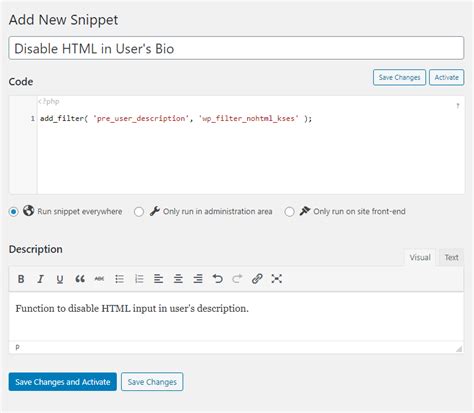 How To Add Code Snippets To A Wordpress Site • Bydik