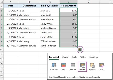 Full Guide For Excels Quick Analysis Tool With Examples