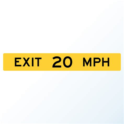 Exit Direction Advisory Speed Correction Enterprises