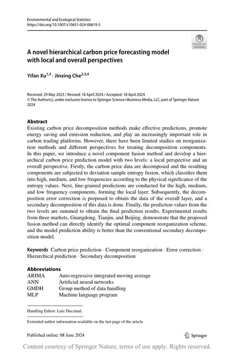 A Novel Hierarchical Carbon Price Forecasting Model With Local And
