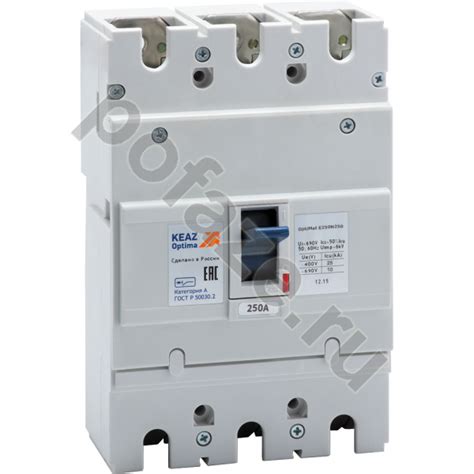 КЭАЗ OptiMat 3П 250А 50кА (IP20) (230655) Купить автоматический ...