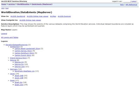Servicios De ArcGIS REST Que Se Pueden Utilizar En La API For JavaScript De Esri