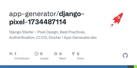 Github App Generatordjango Pixel 1734487114 Django Starter Pixel Design Best Practices