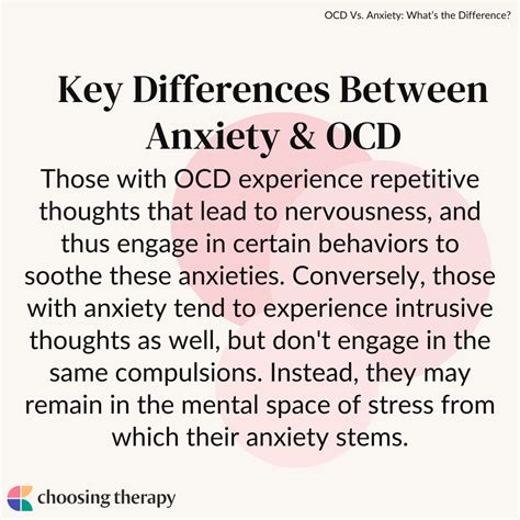 How Are Ocd And Anxiety Different