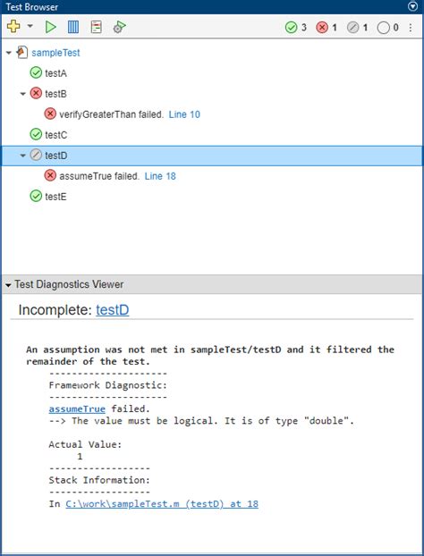 Run Tests Using Test Browser
